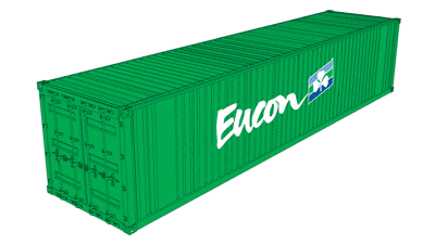 40ft High Cube Pallet Wide Containers - EUCON